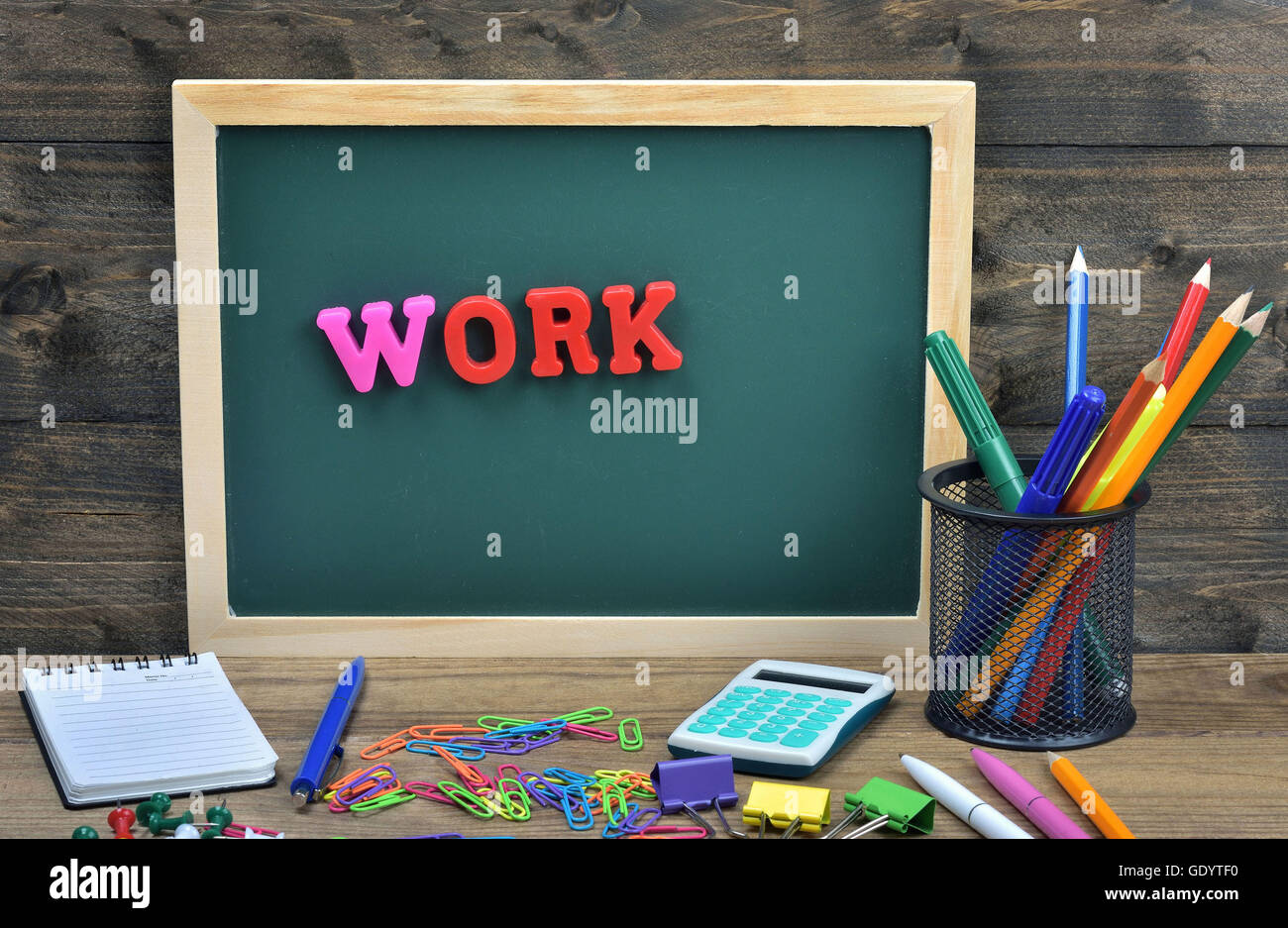 Blackboard progress board work hi-res stock photography and images - Alamy