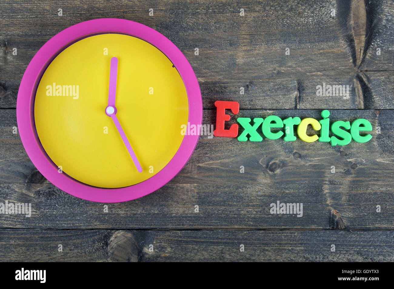 Old exercise clock hi-res stock photography and images - Alamy