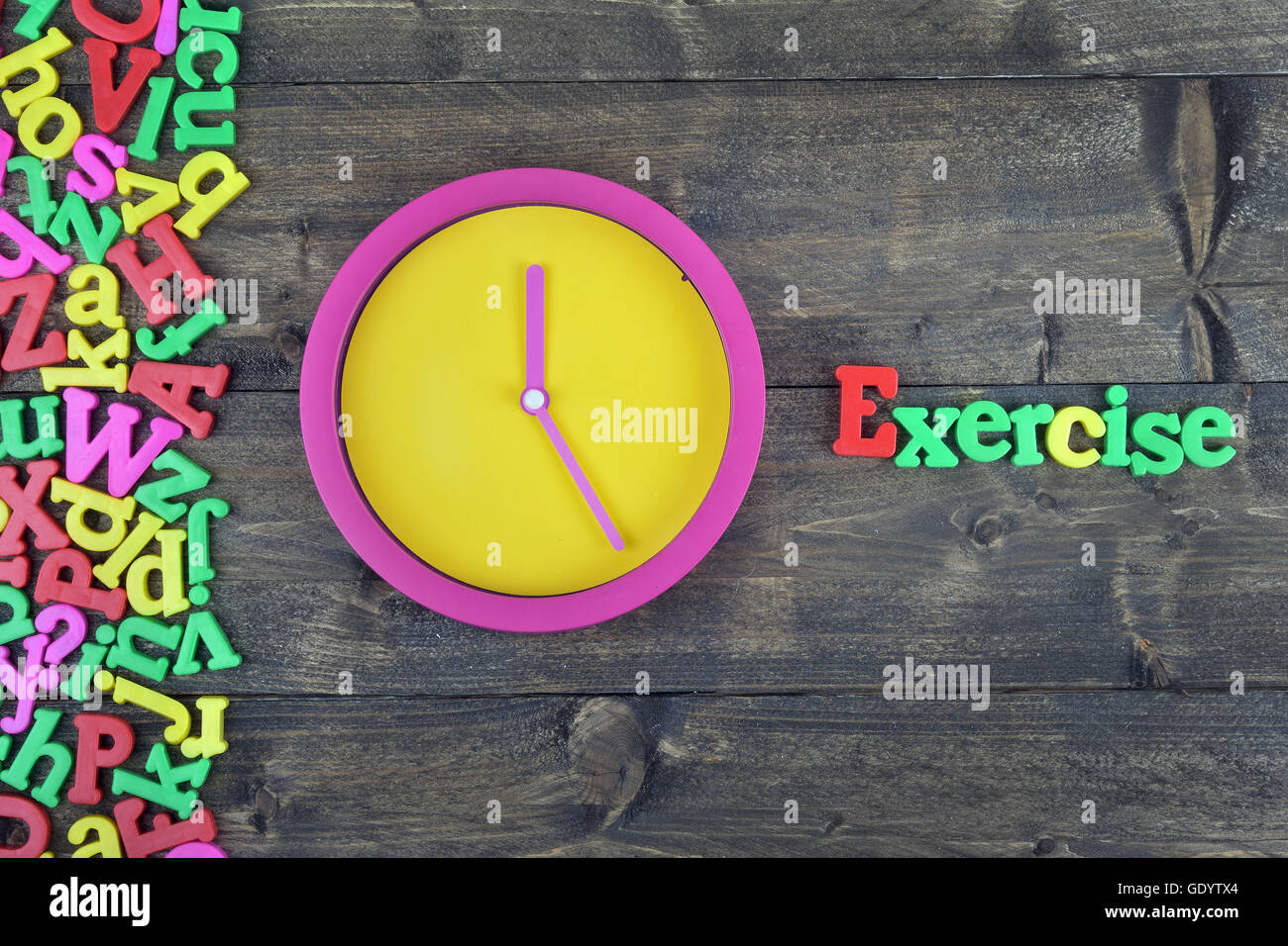 Old exercise clock hi-res stock photography and images - Alamy