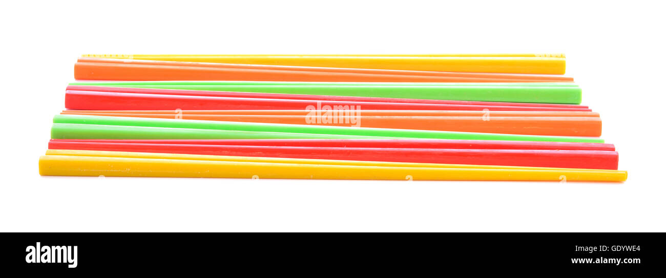 colorful collection chopsticks isolated on white background Stock Photo ...