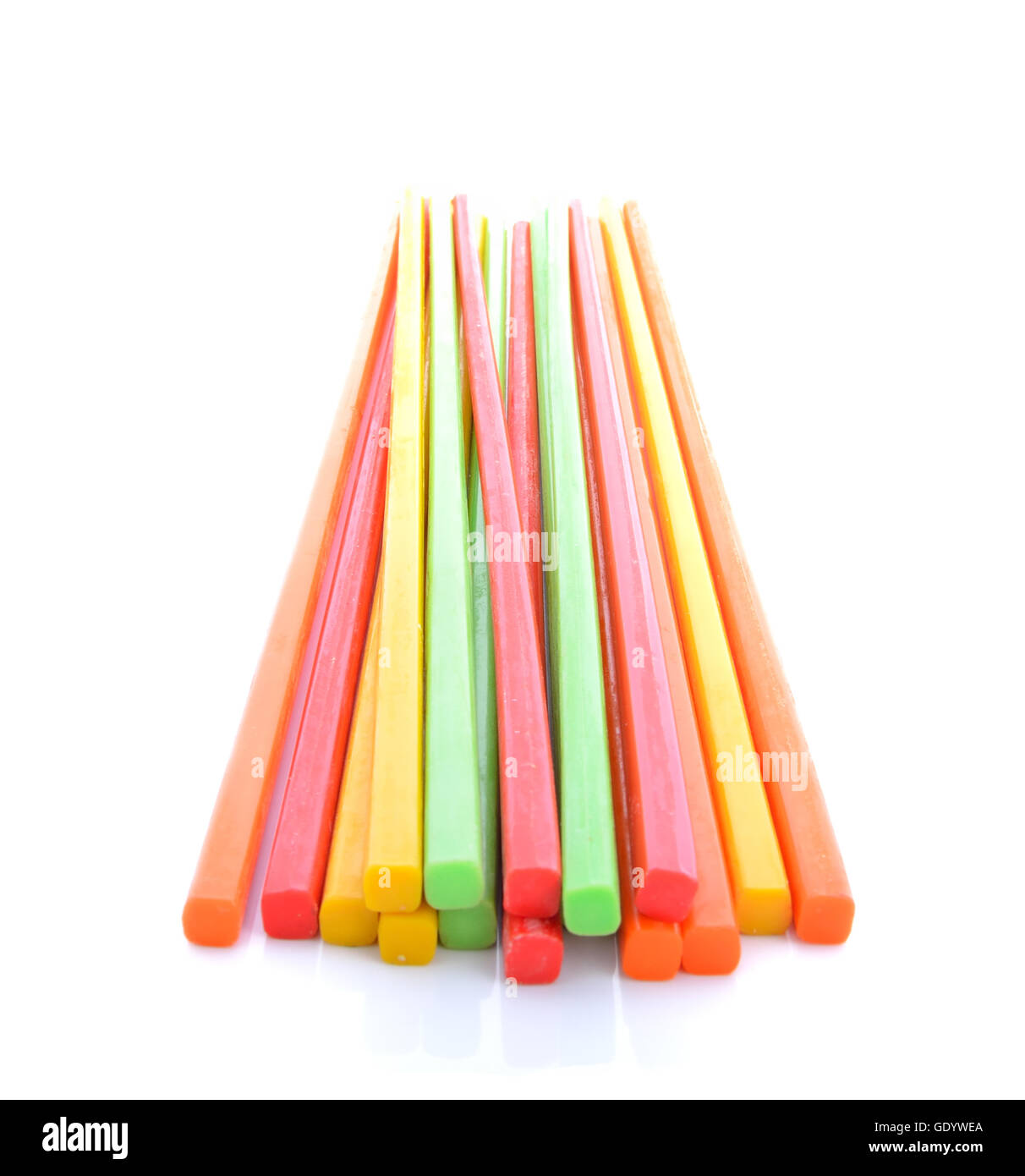 colorful collection chopsticks isolated on white background Stock Photo ...