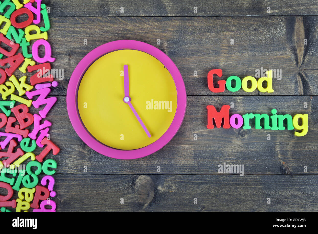 Good morning word on school hi-res stock photography and images - Alamy