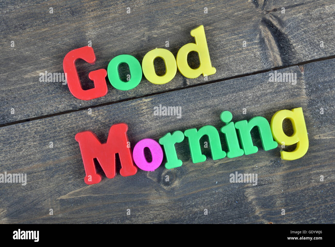 Good morning word on school hi-res stock photography and images - Alamy