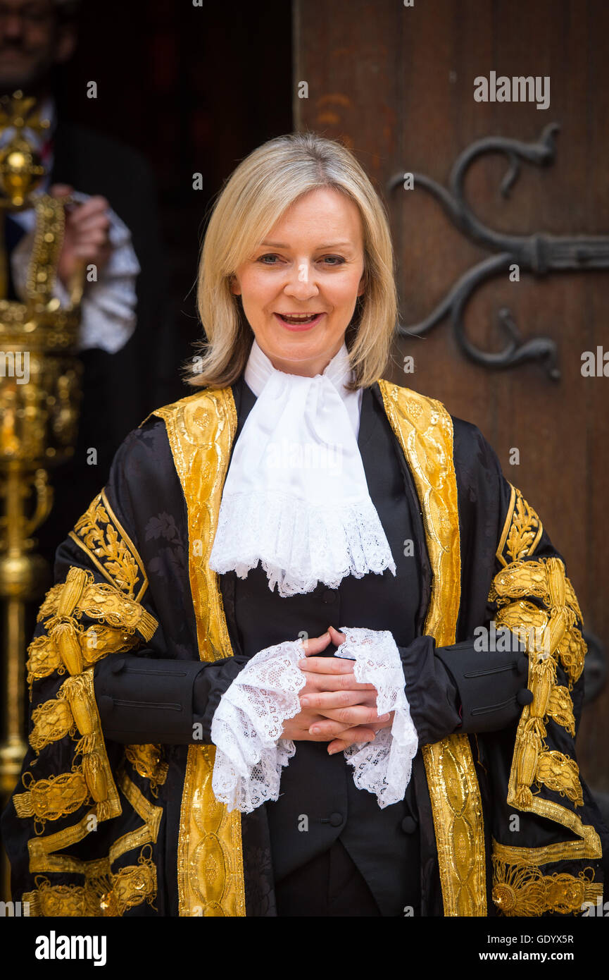 The new Lord Chancellor Liz Truss, the first woman ever to hold the ...