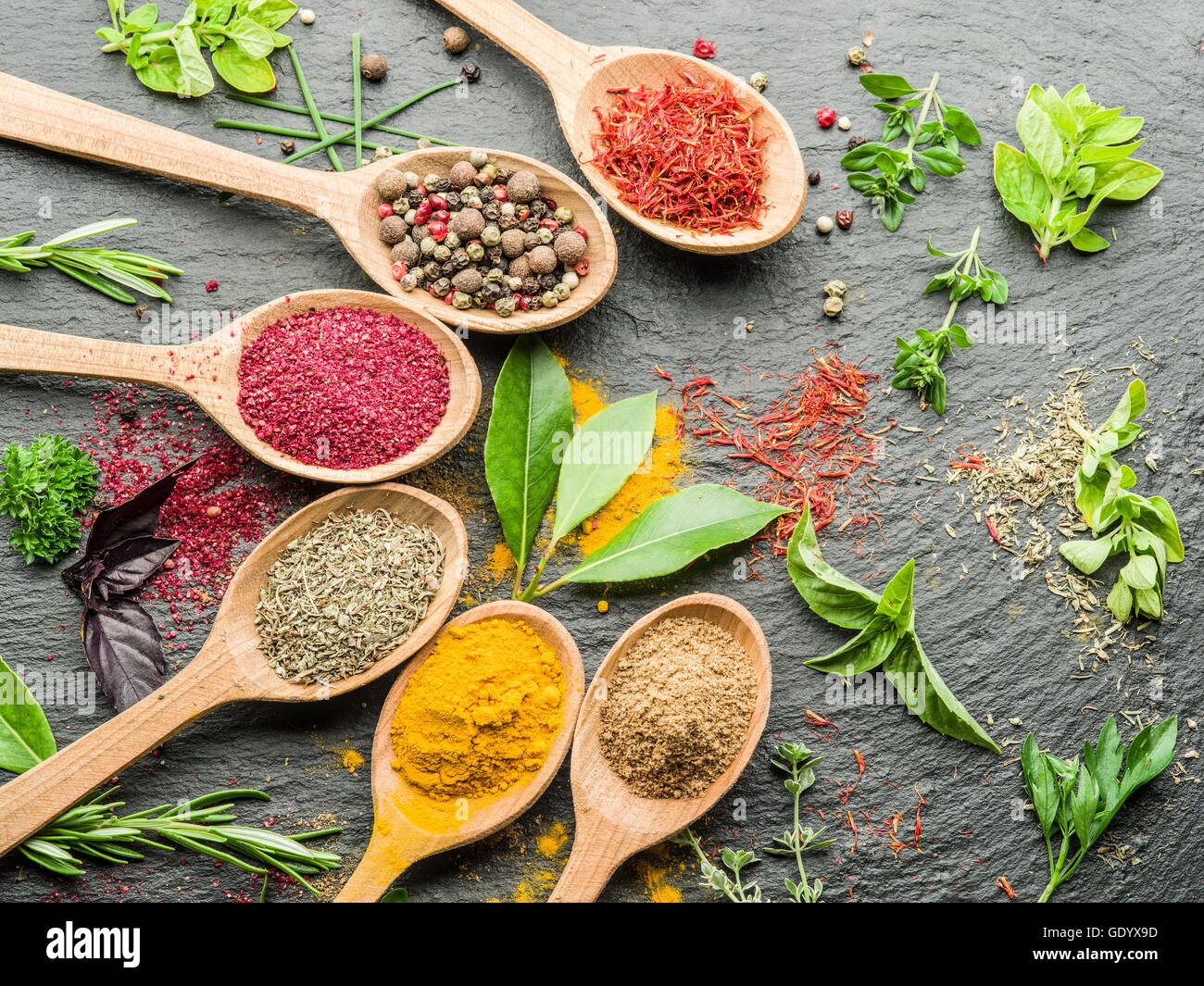 Spice assortment hi-res stock photography and images - Alamy