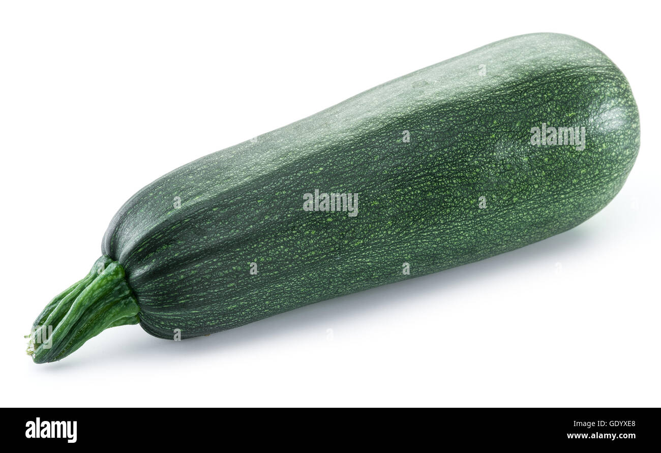 Zucchini on a white background Stock Photo - Alamy