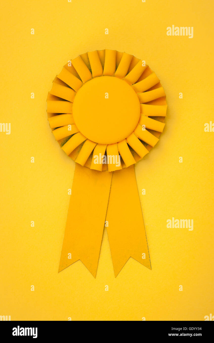 One simple yellow emblem Stock Photo - Alamy