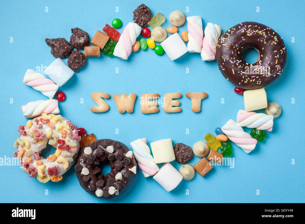 Various sweet food in hi-res stock photography and images - Alamy