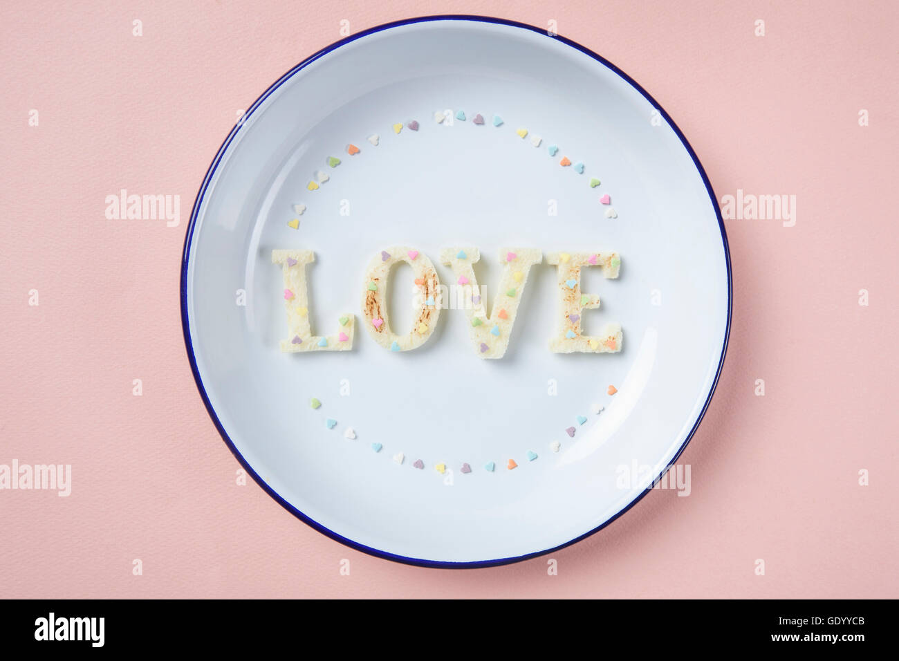 Love plate hi-res stock photography and images - Alamy