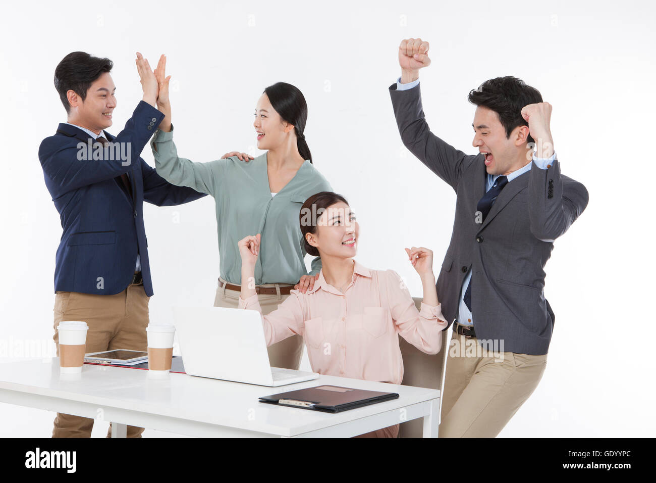 Cheering work hi-res stock photography and images - Alamy