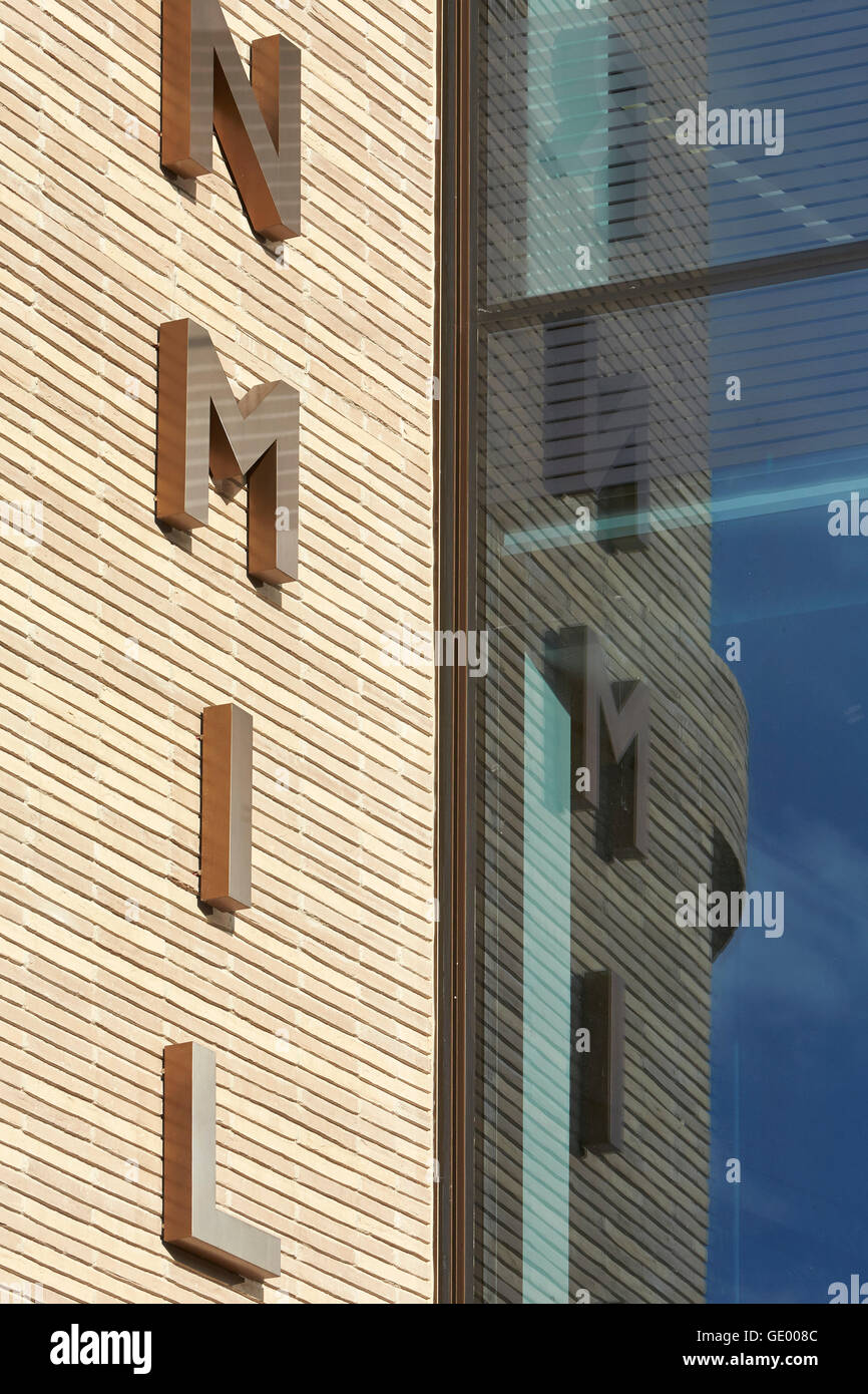 Detail of brick facade. Turnmill Building, London, United Kingdom ...