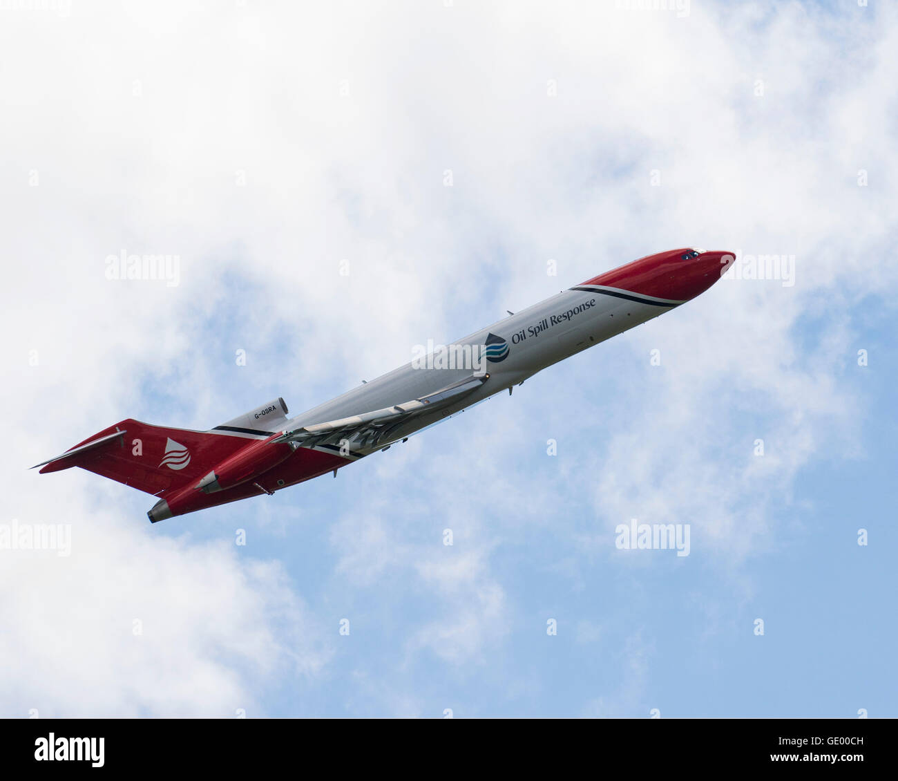 Boeing 727-2 G-OSRA (the last 727 ever built) in its new role as an oil ...