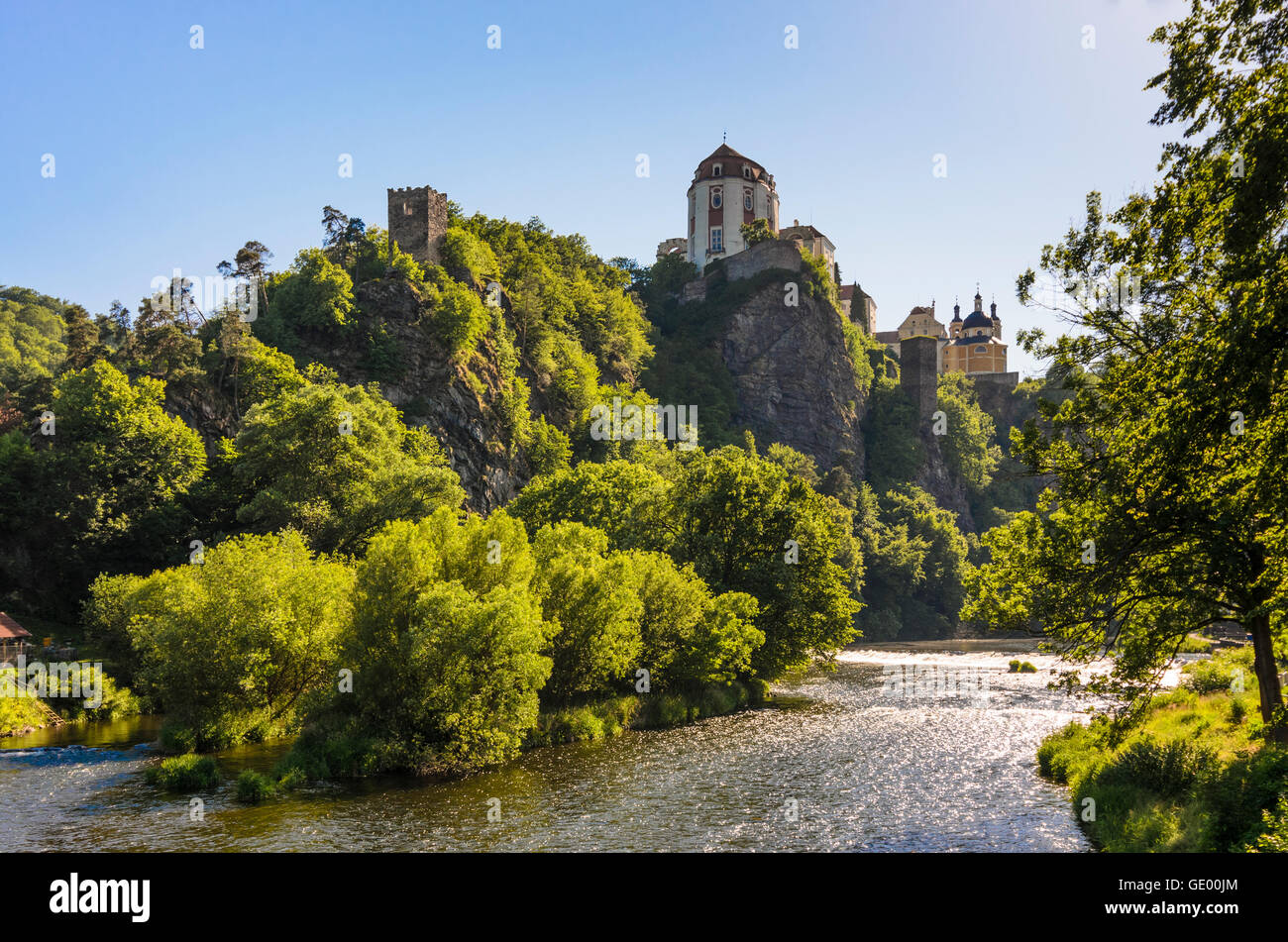 Vranov castle above river thaya hi-res stock photography and images - Alamy