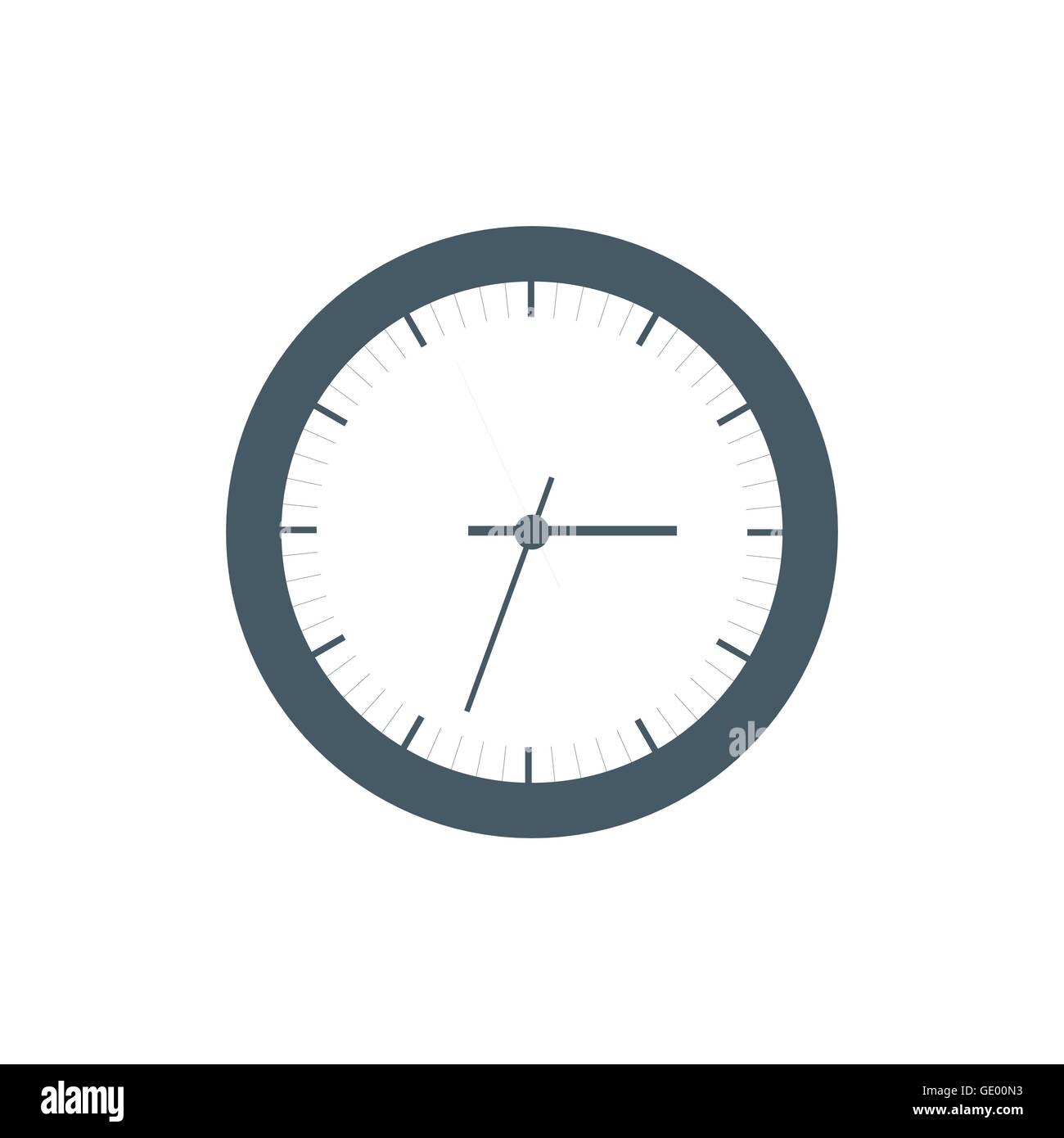 Stylized icon of colored clock on a white background Stock Vector Image ...