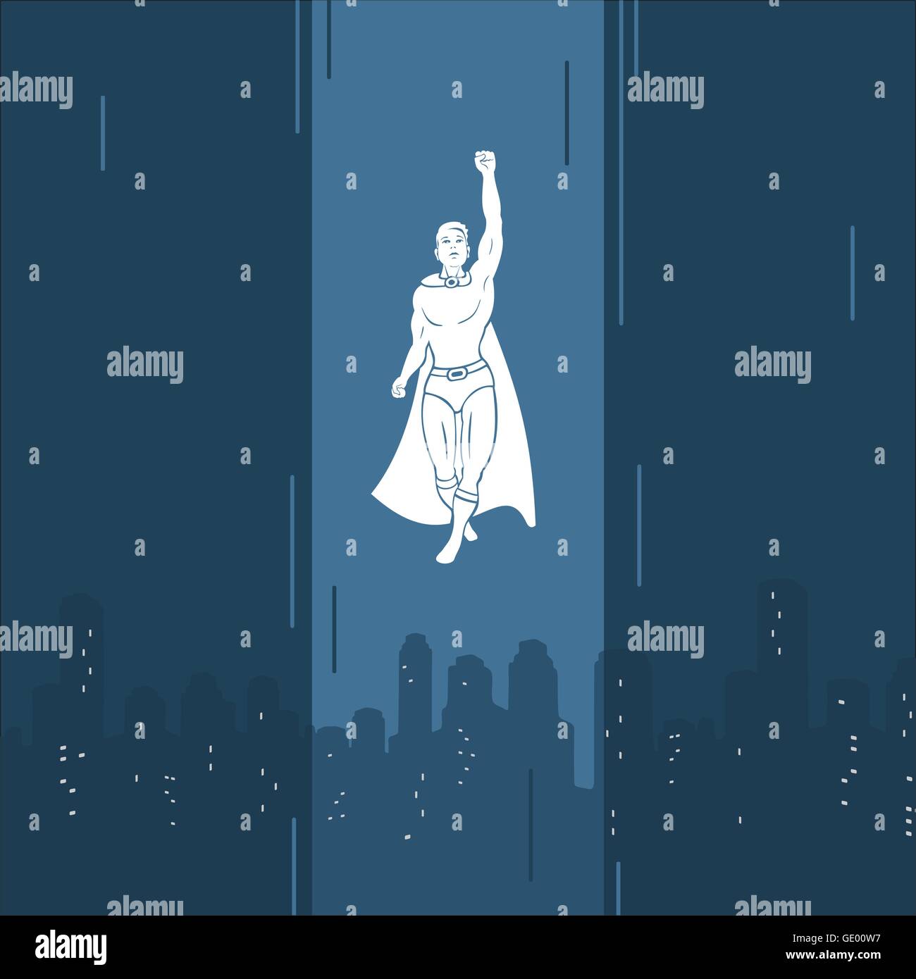 Hero Fly vector illustration Stock Vector Image & Art - Alamy