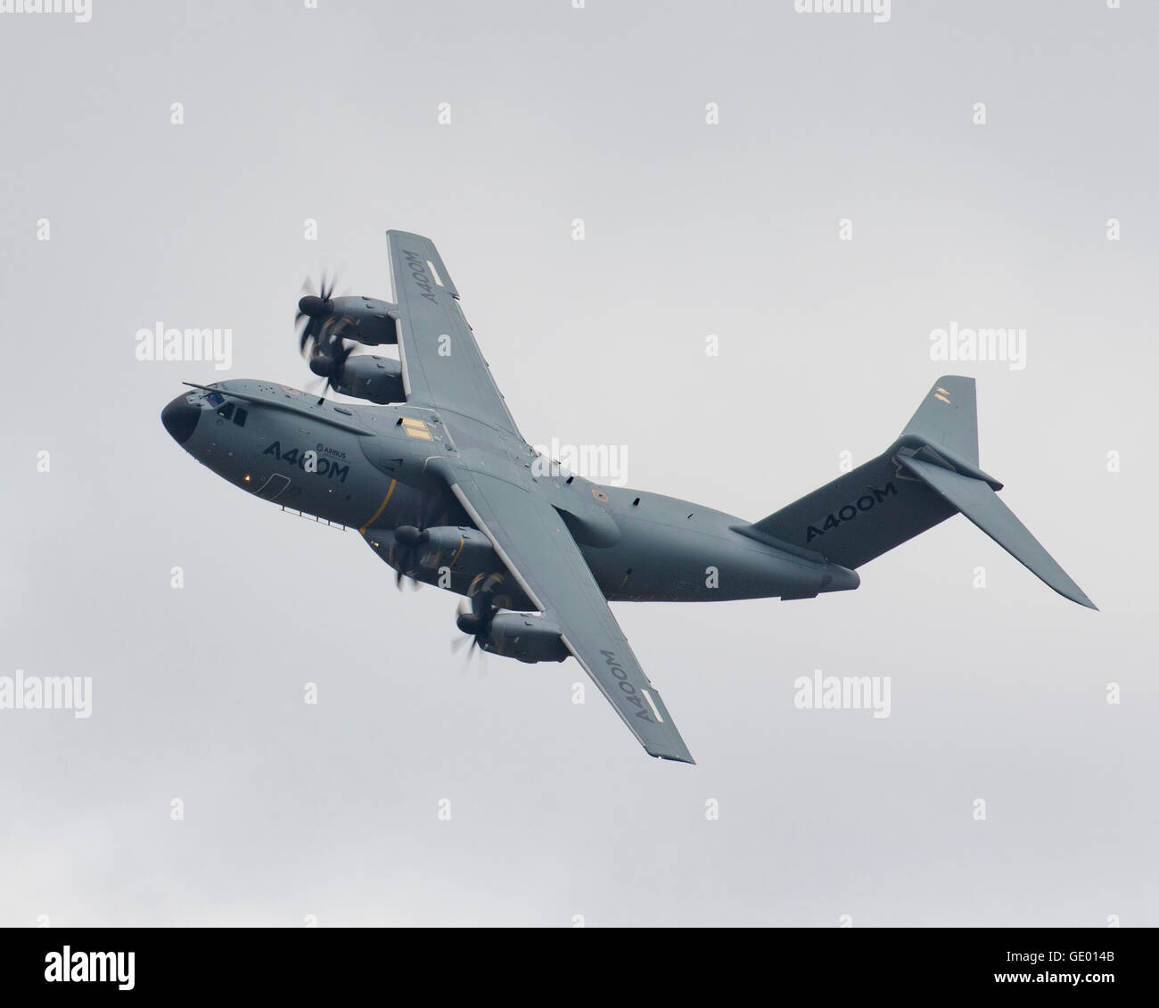 Airbus A400M flying at Farnborough International Airshow 2016 Stock ...