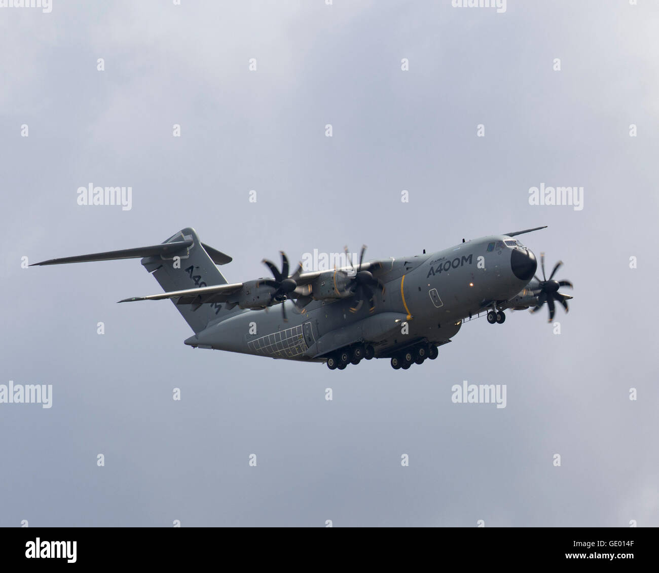 Airbus A400M flying at Farnborough International Airshow 2016 Stock ...