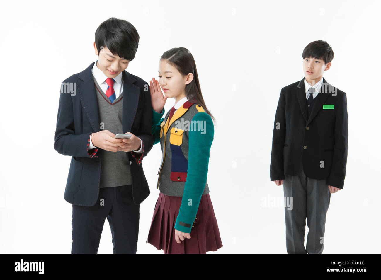 Two Middle School Students Talking