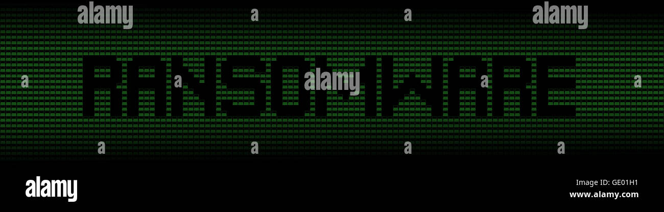 Ransomware text on green laptops background illustration Stock Photo ...