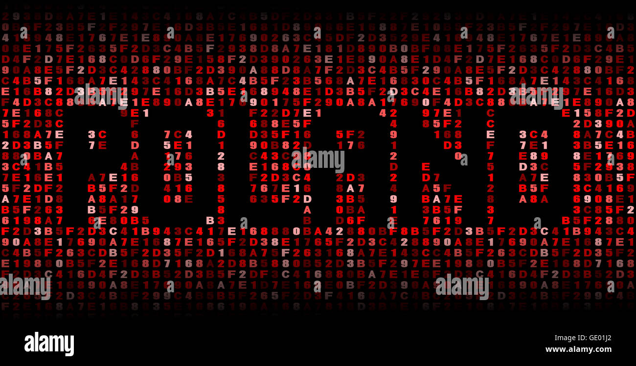 Poland text on hex code illustration Stock Photo - Alamy