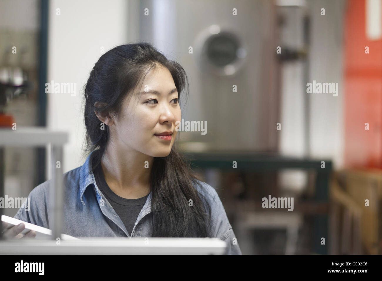 Asian woman female women working work works hi-res stock photography ...