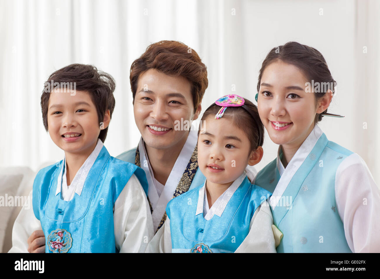 Happy Korean Family