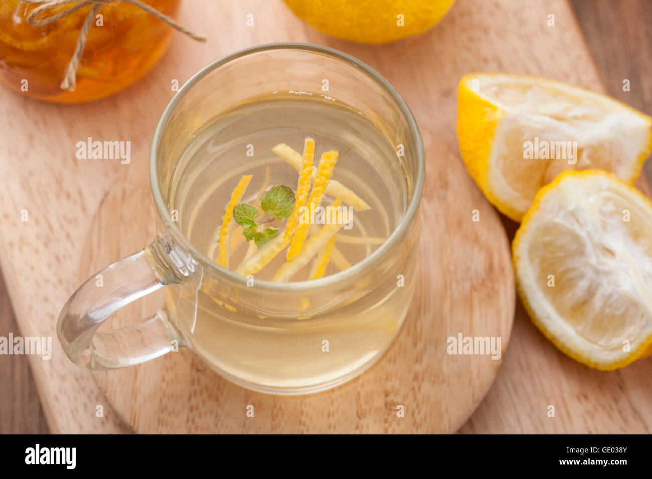 Healthy citrus tea Stock Photo - Alamy