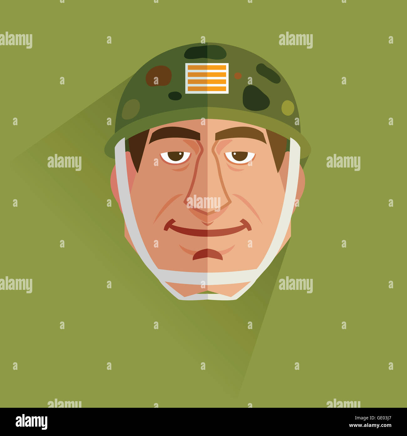 Face of a soldier Stock Photo - Alamy