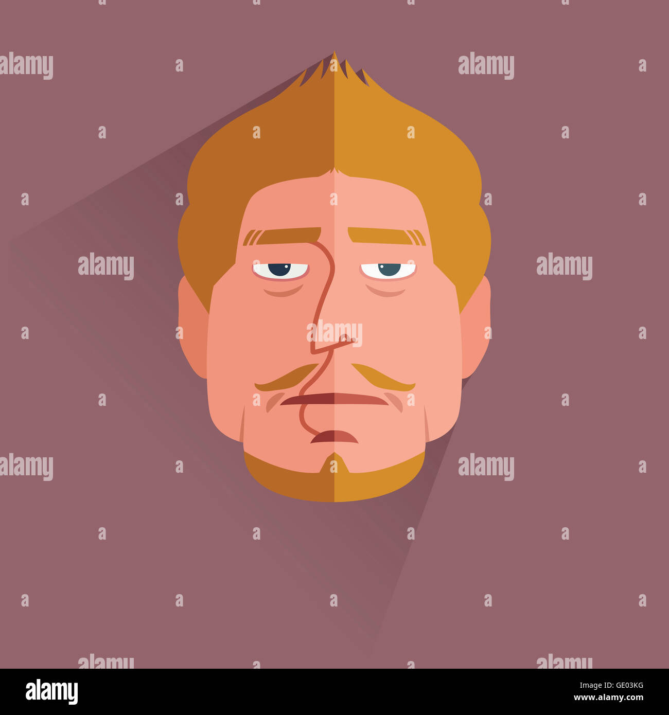 Man's face without facial expression Stock Photo - Alamy