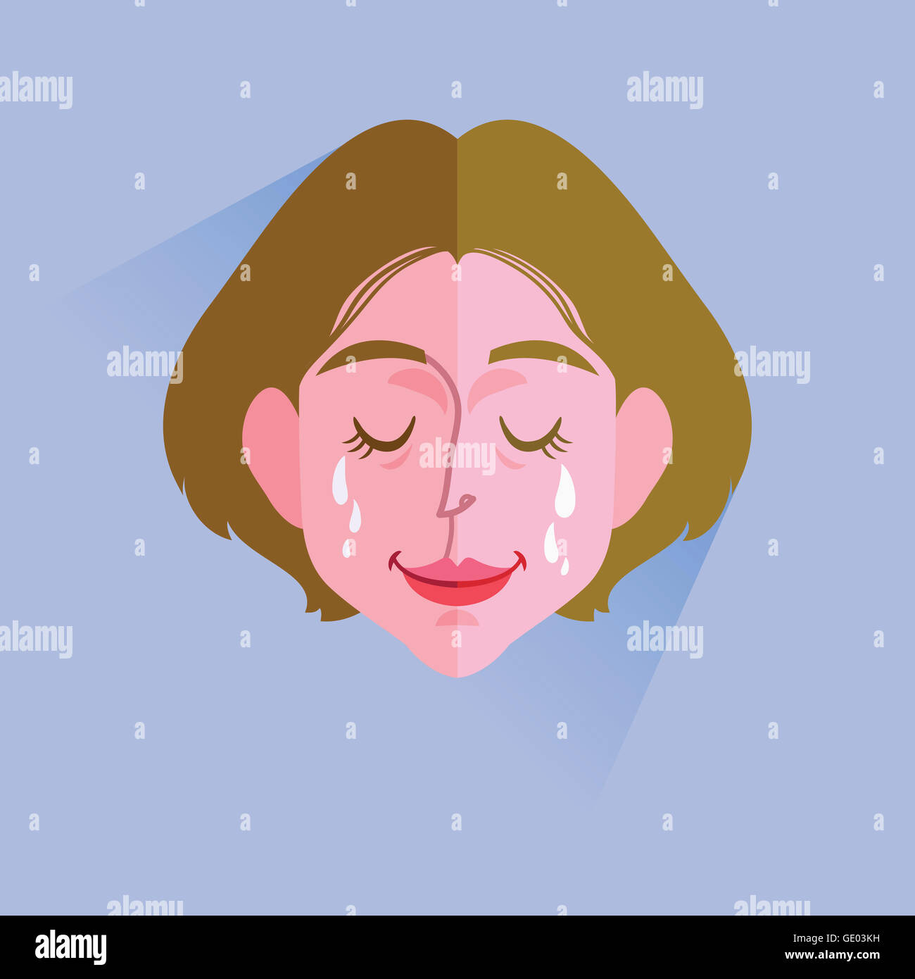 Crying woman's face Stock Photo - Alamy