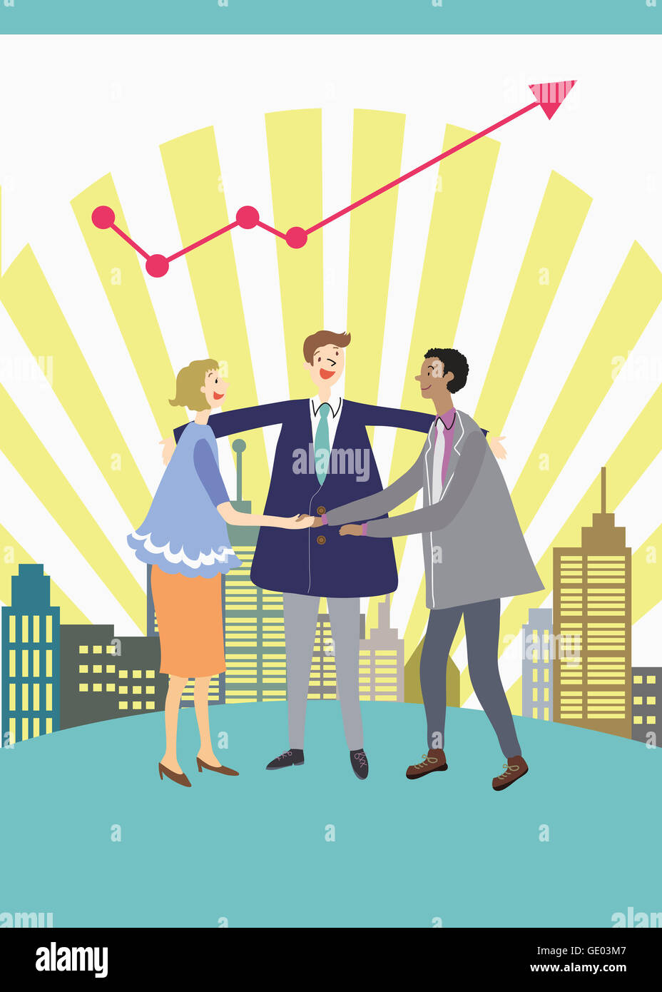 Illustration representing global business Stock Photo - Alamy