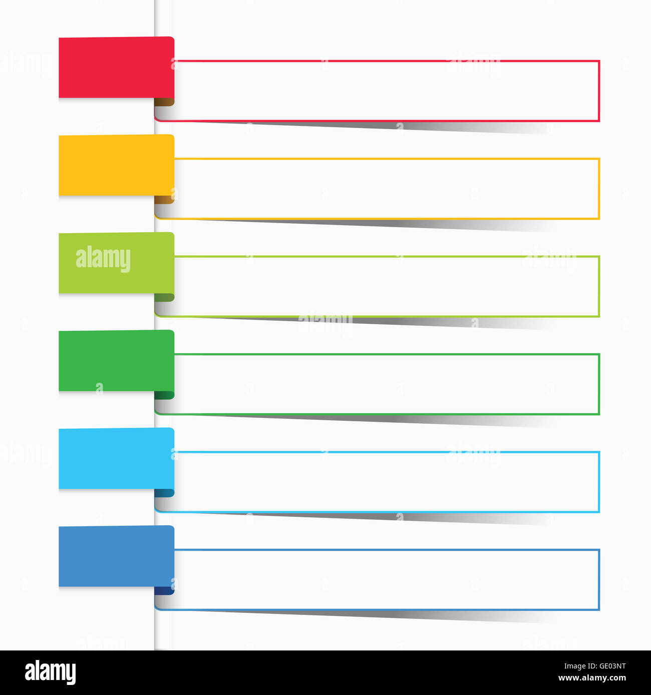 Various colorful labels Stock Photo - Alamy