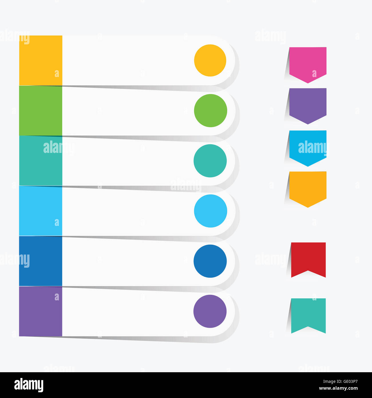 Various colorful labels Stock Photo - Alamy