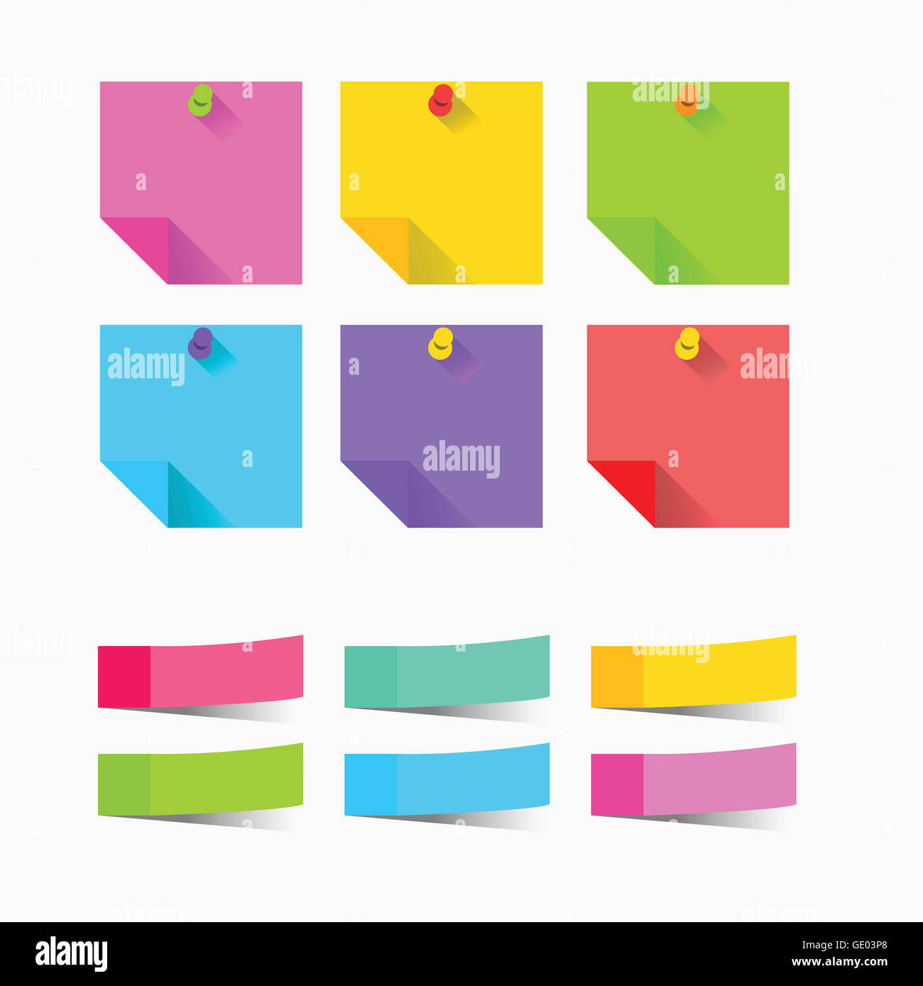 Various colorful labels Stock Photo - Alamy