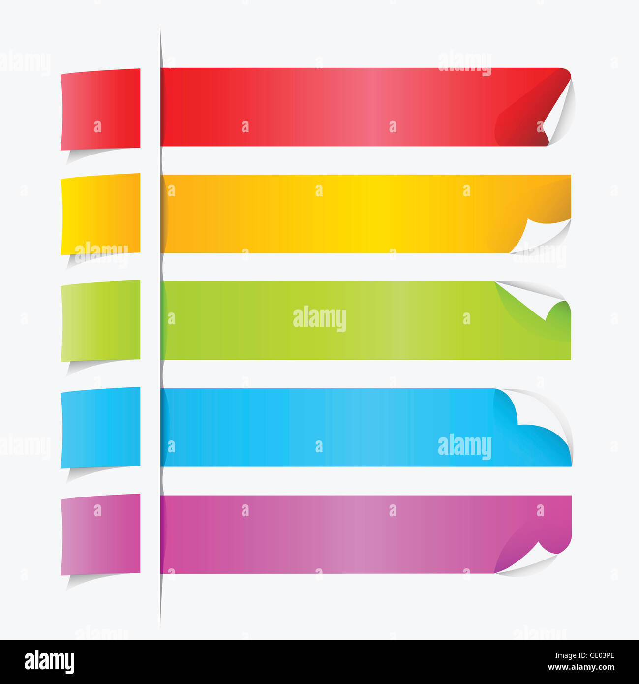 Various colorful labels Stock Photo - Alamy