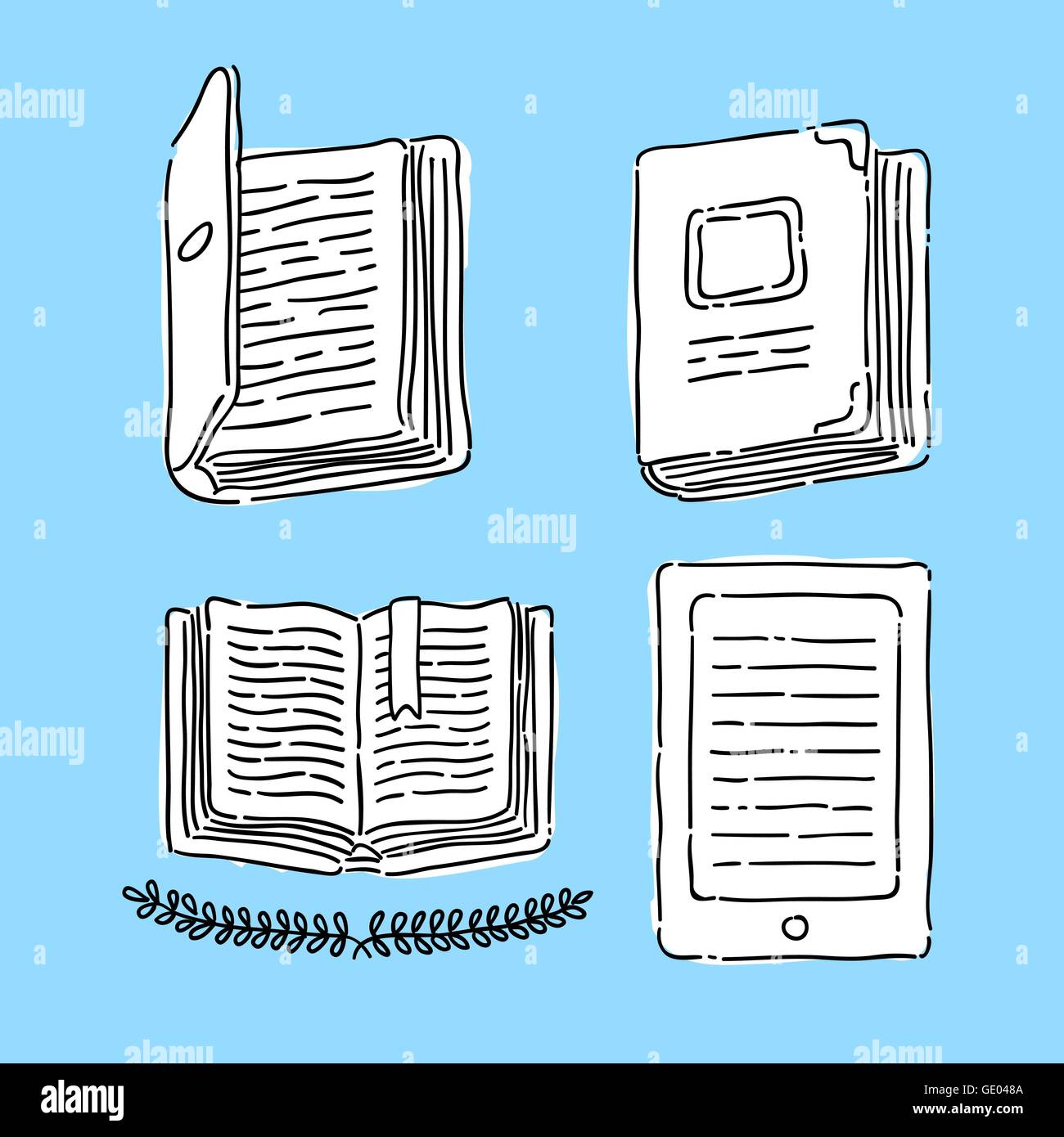 Symbol Book Vector Illustration Stock Vector Image & Art - Alamy