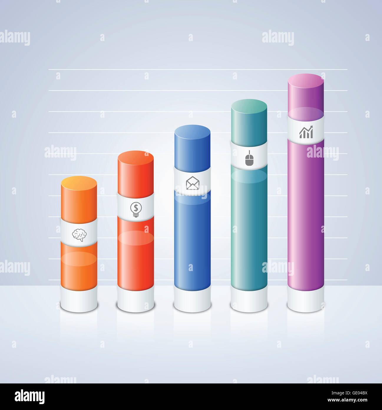 Infographic diagram of bar graphs Stock Photo - Alamy