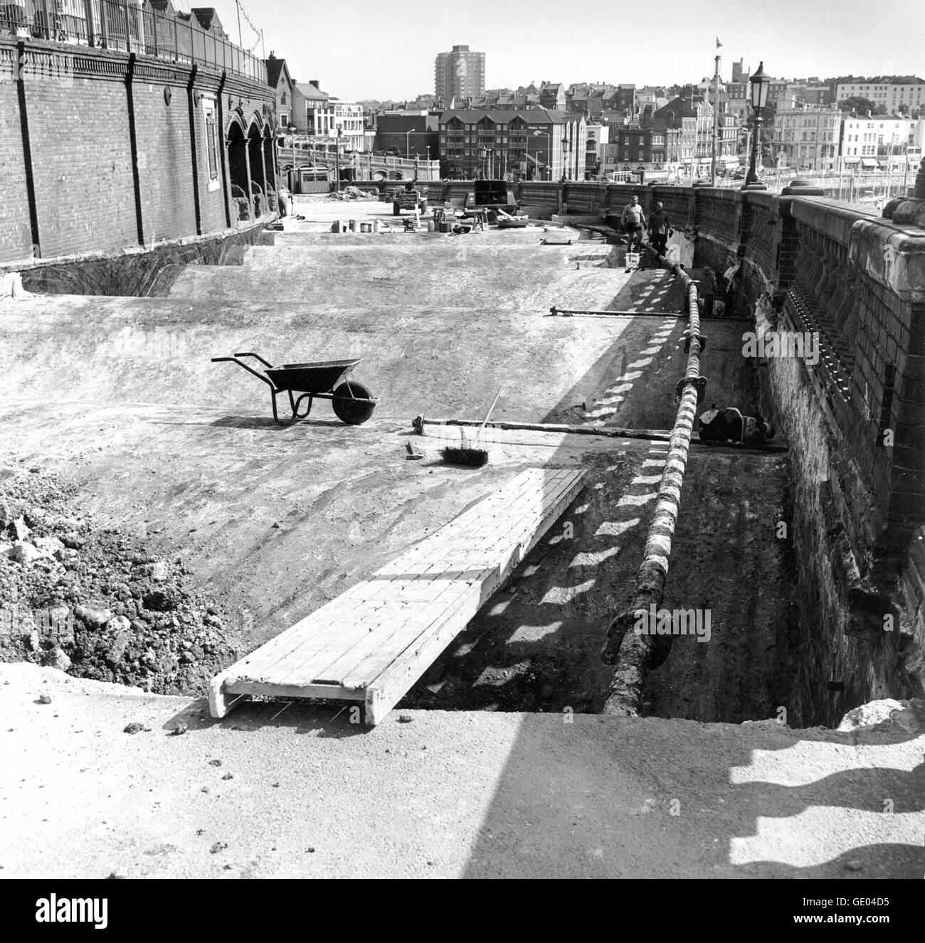 Major Roadworks Royal Parade Ramsgate 1970s Arches Exposed. Archive ...