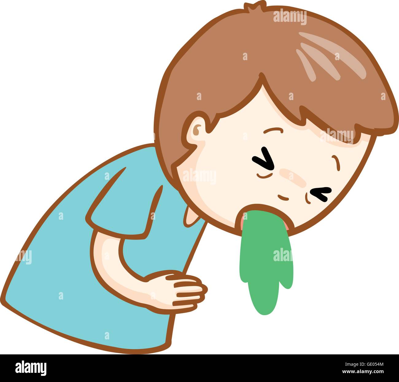 ill man vomiting because food poisoning vector Stock Vector Image & Art ...