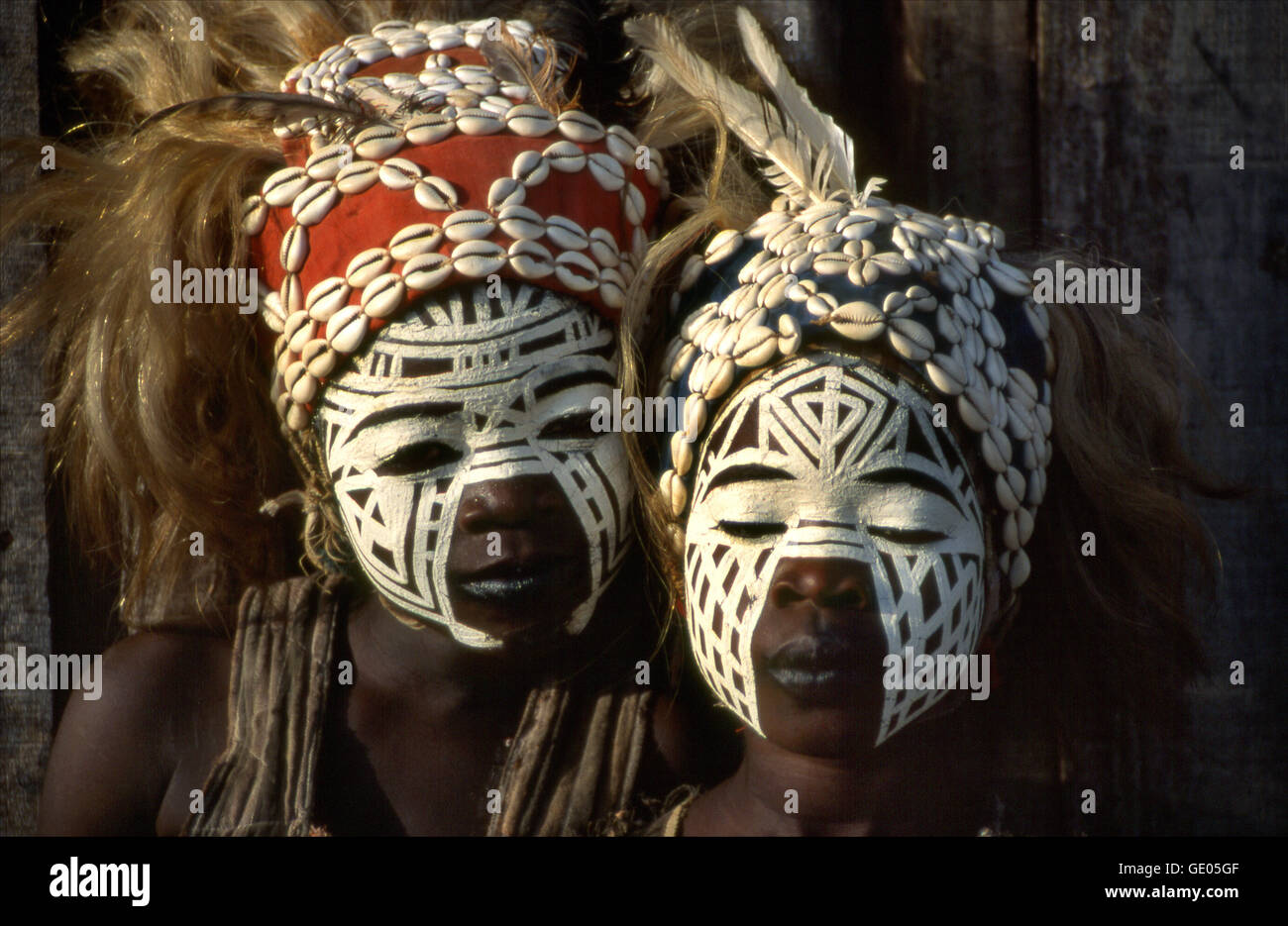Young Yacouba girls who perform the Danse des Jongleurs in the Man ...