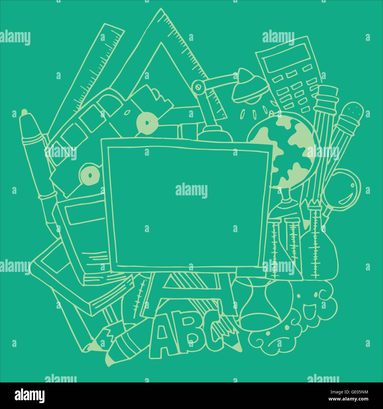 Design school tools doodle art Stock Vector Images - Alamy