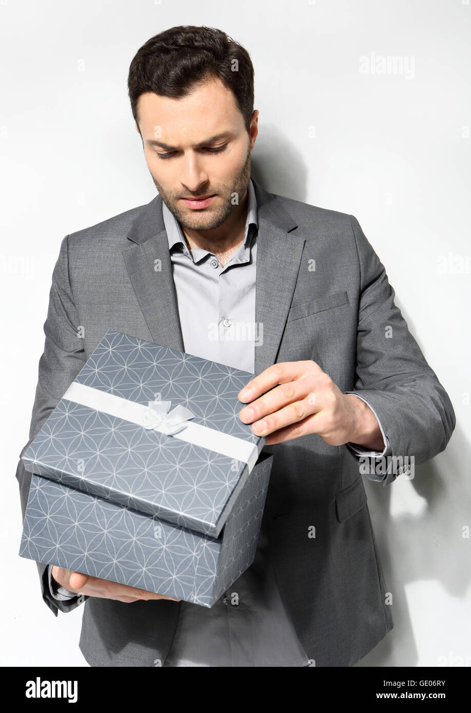 Office clerk gift box on hi-res stock photography and images - Alamy