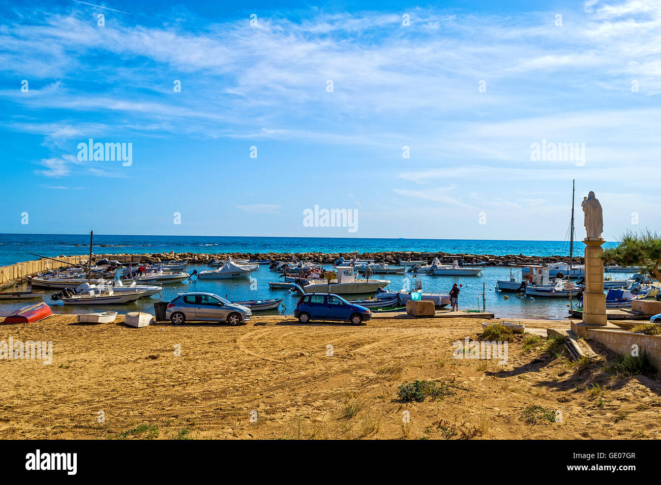Italy Sicily Punta Secca Stock Photo - Alamy