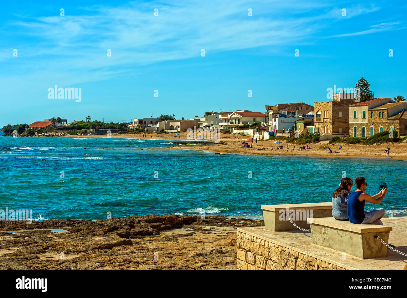 Italy Sicily Punta Secca - Beach Stock Photo - Alamy