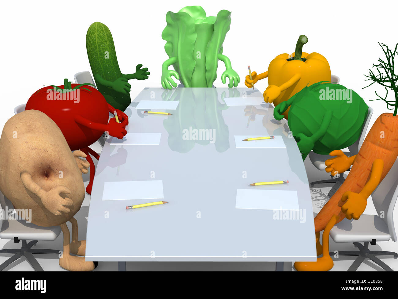 Team meeting cartoon hi-res stock photography and images - Alamy