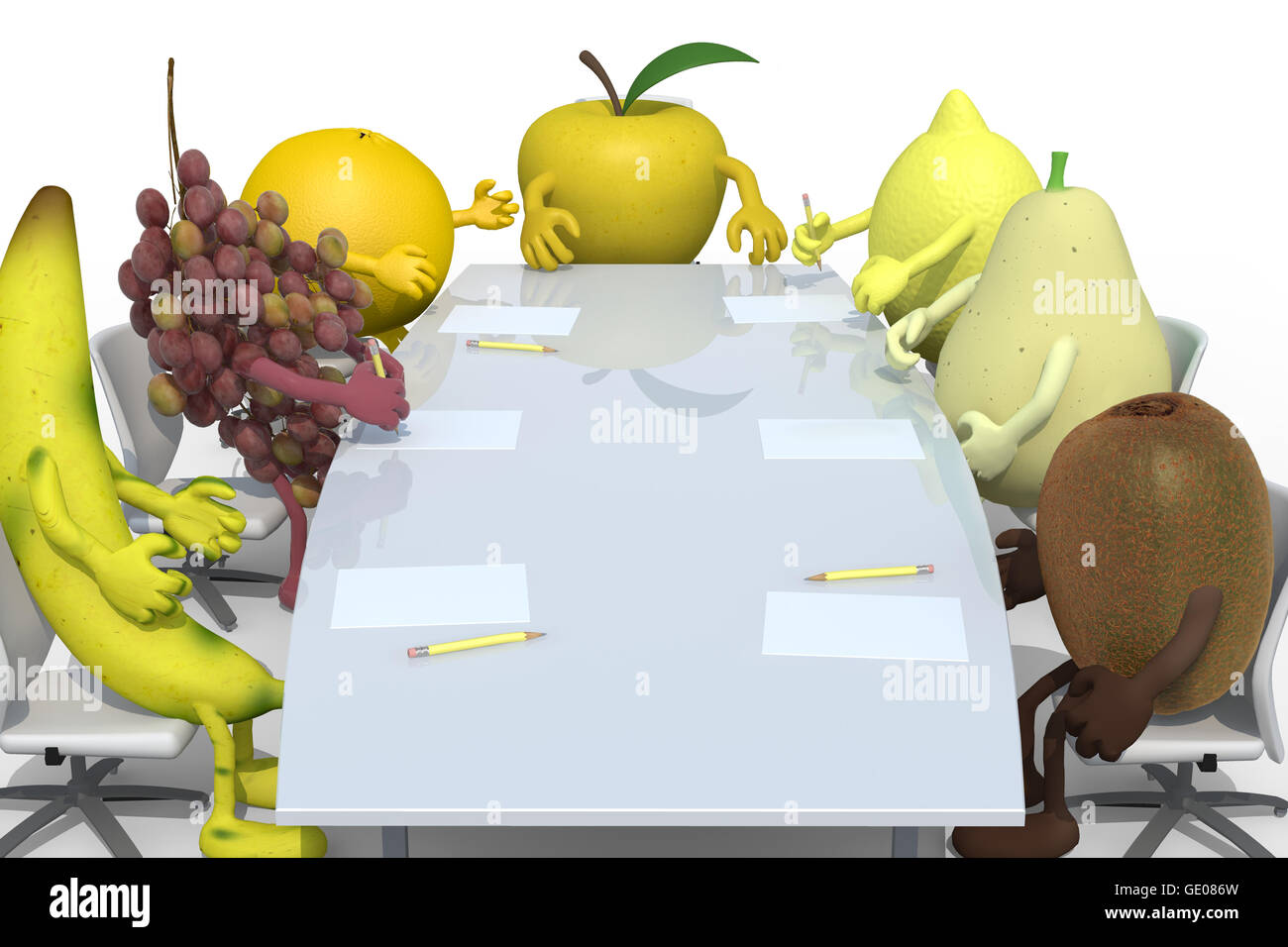 Cartoon illustration funny fruits comic hi-res stock photography and ...