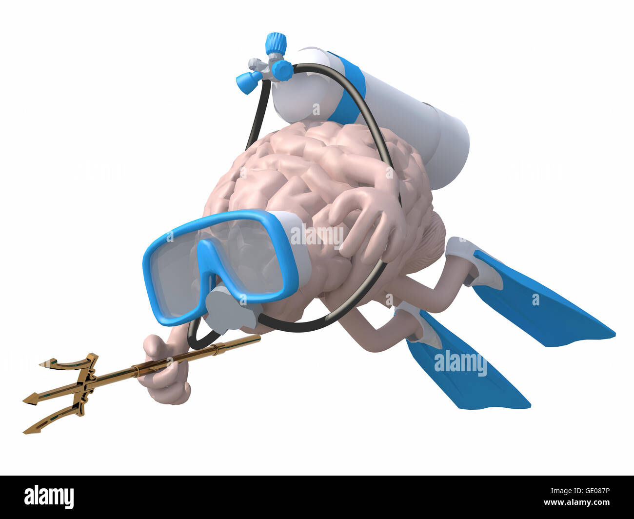 Cartoon deep sea diver illustration hi-res stock photography and images ...