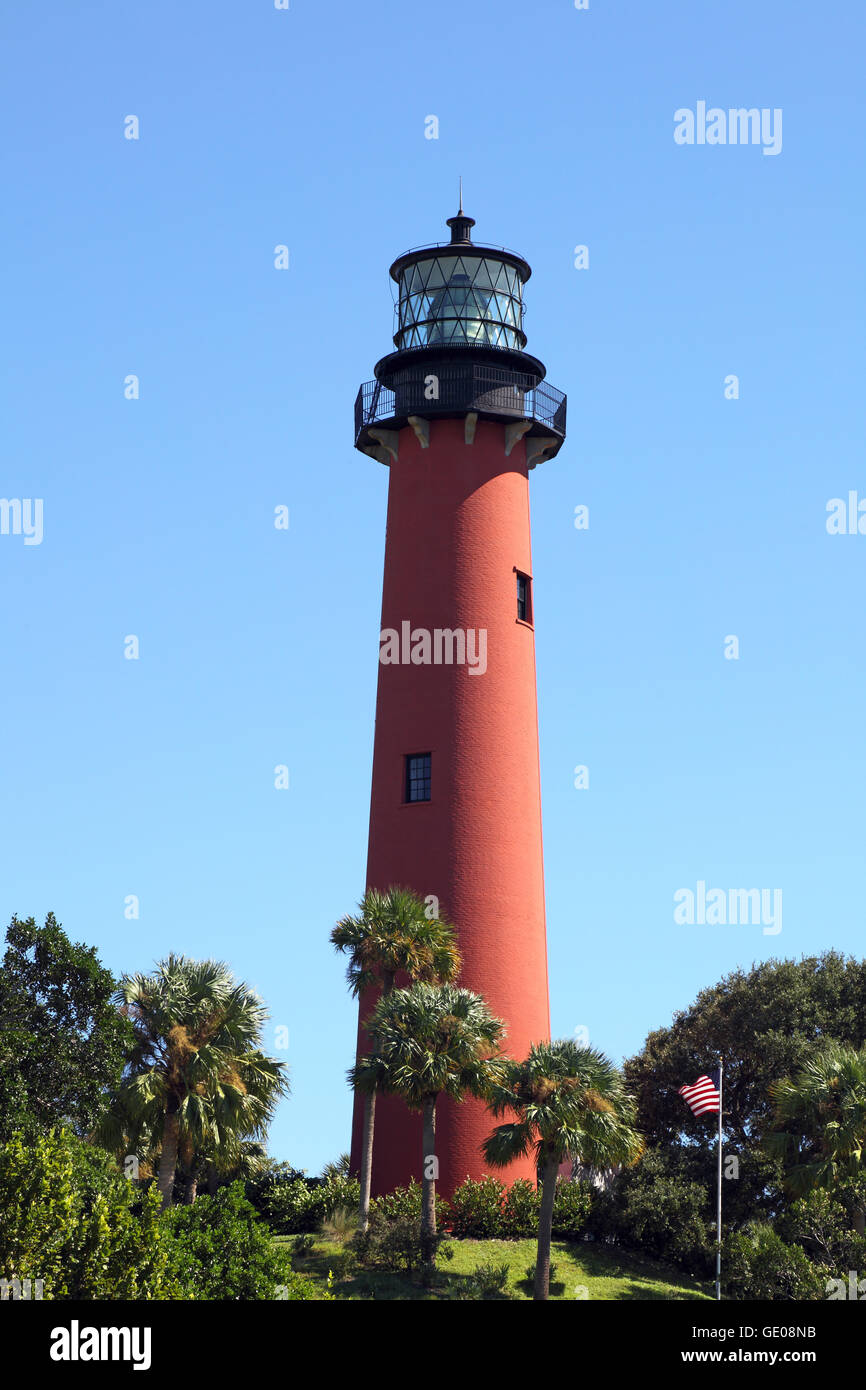 geography / travel, USA, Florida, Jupiter, Jupiter Inlet lighthouse ...