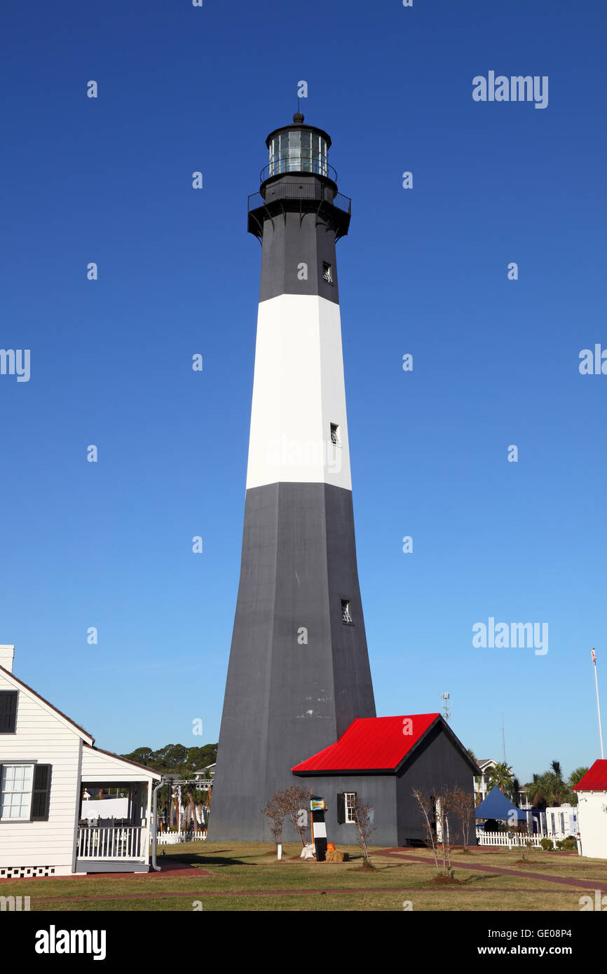 geography / travel, USA, Georgia, Tybee Island, Tybee Island lighthouse ...