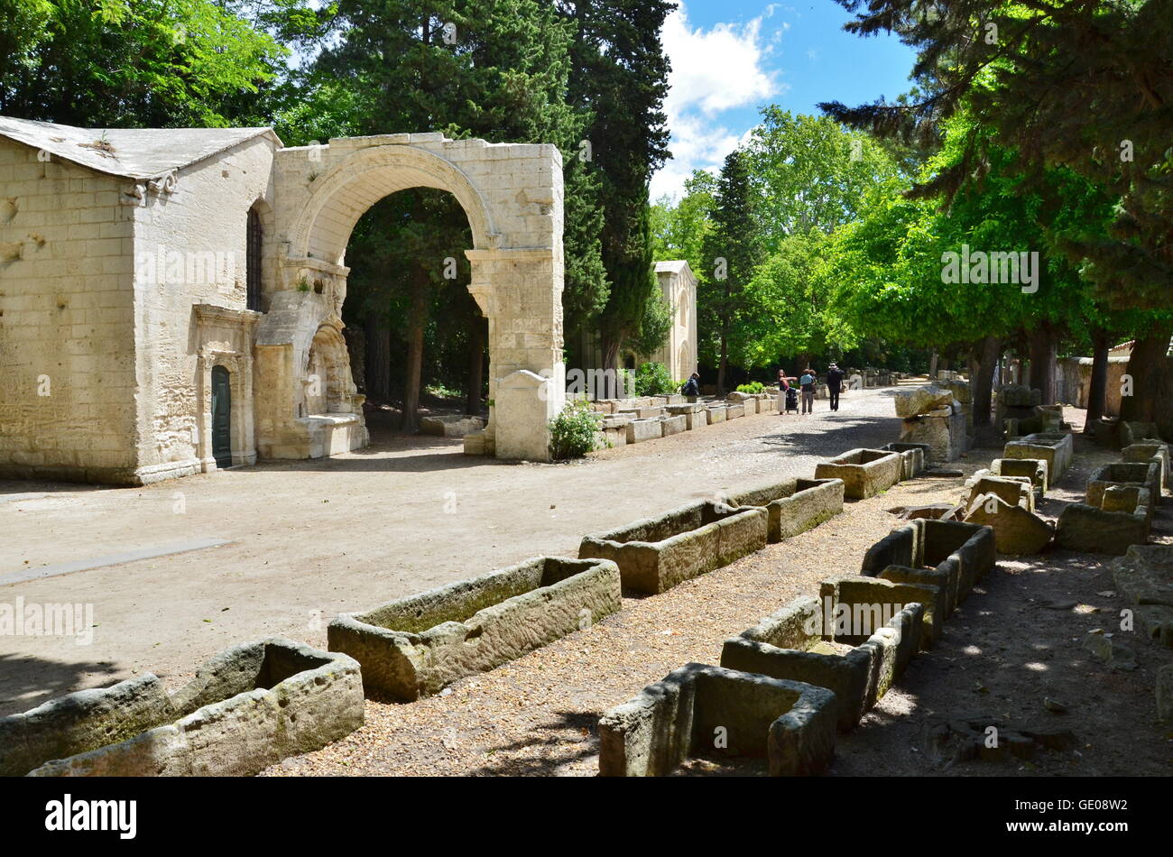 geography / travel, France, Provence, Arles, the Alyscamps (Allissi ...